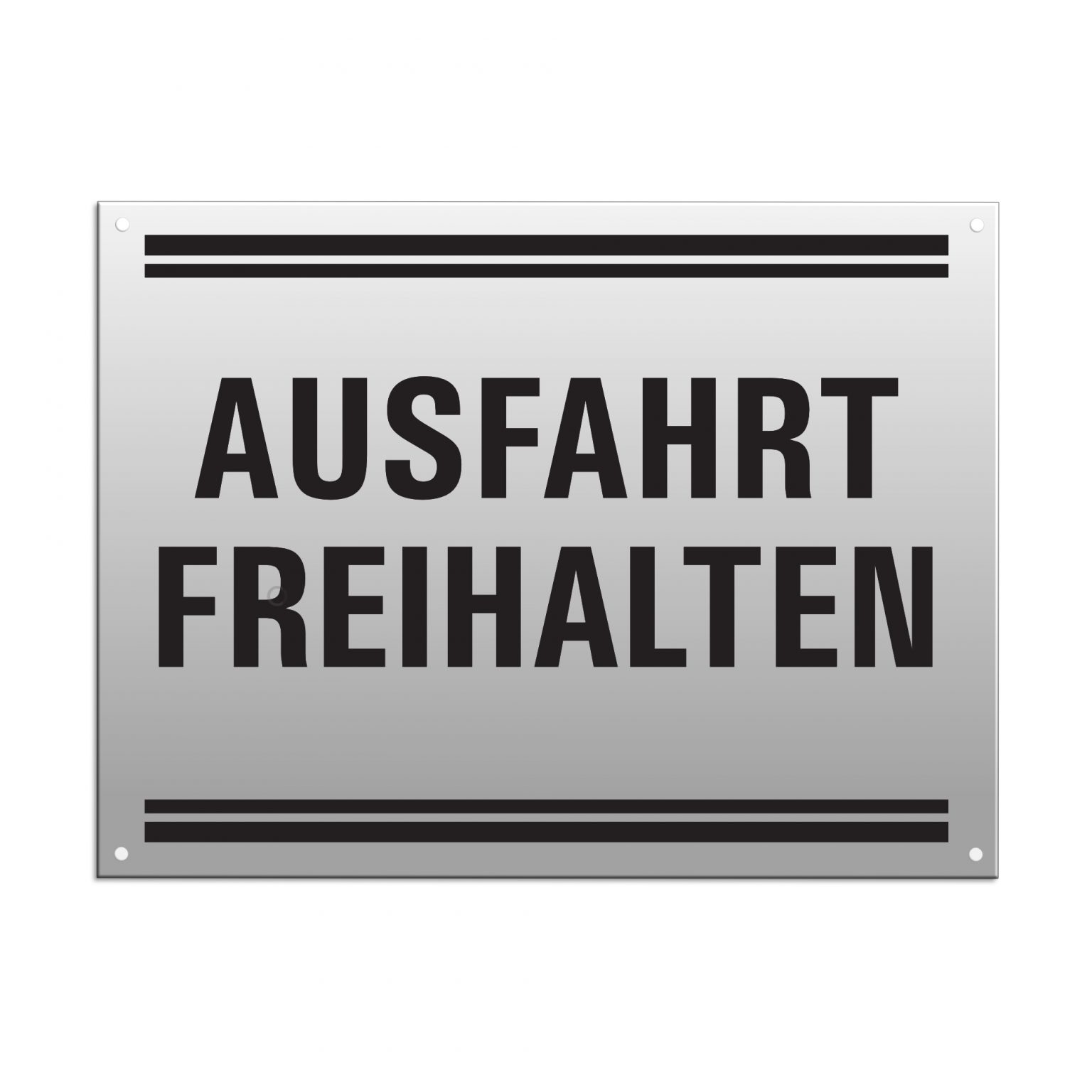 Schild Ausfahrt Freihalten 200x150 mm-Hinweisschild Aluminium