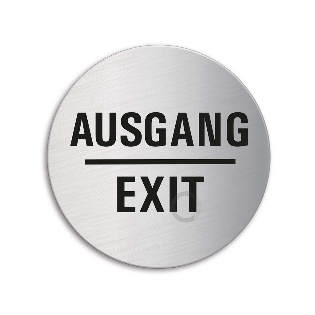 Hinweisschild Ausgang Exit Archive - SignCo